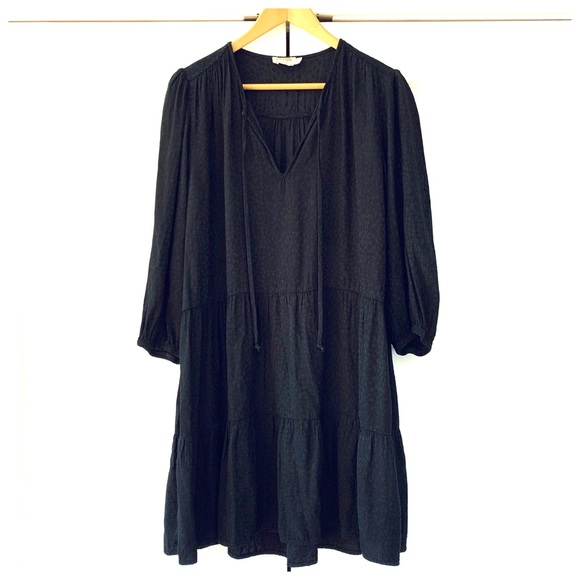 Nation LTD | Dresses | Nation Ltd Dress Tiered Peasant Black A Line 34 ...